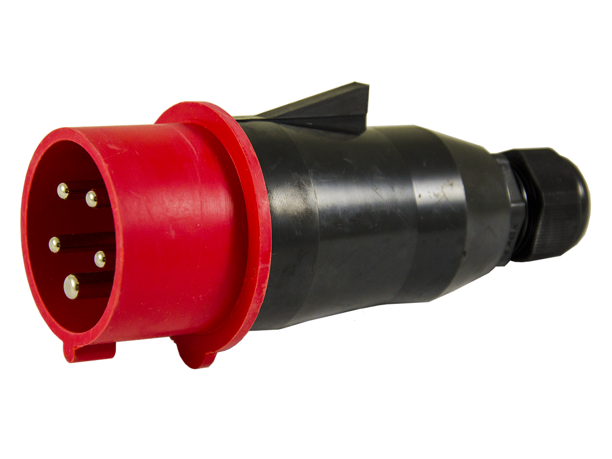Solid rubber plug CEE 16A/400V, - GIFAS-ELECTRIC