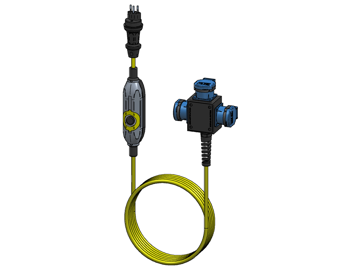 Small distributor box with personal safety control unit 30mA, - GIFAS ...