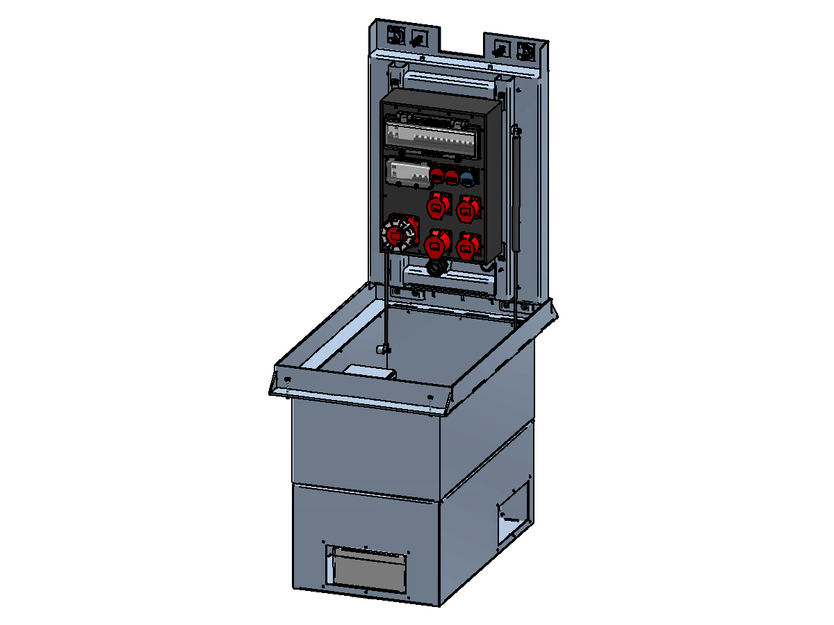 CAMPETTO XL Underfloor distributor box, V2A, C250, - GIFAS-ELECTRIC
