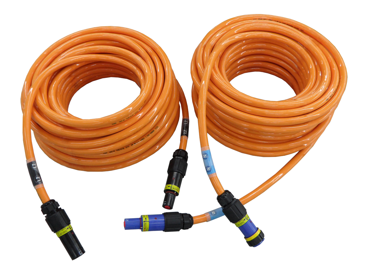 Extension cable set 4x95mm²/1x50mm², 20m - GIFAS-ELECTRIC