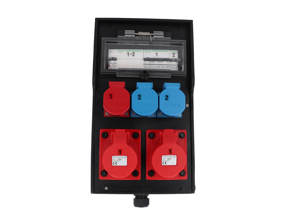 Wall mounted hard rubber distributor box, type 7300, - GIFAS-ELECTRIC