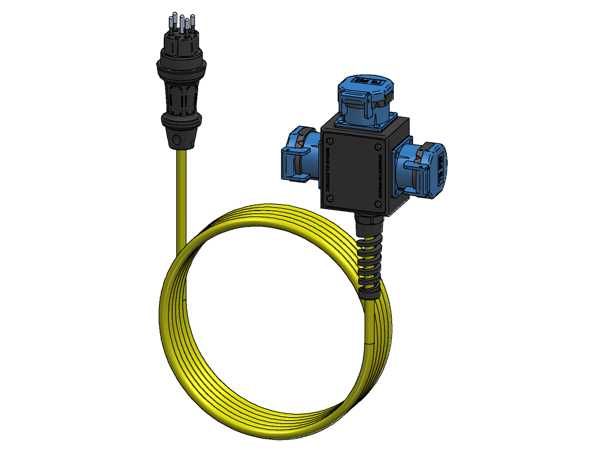 Small distributor box, cable GIFAFLEX, 20m - GIFAS-ELECTRIC