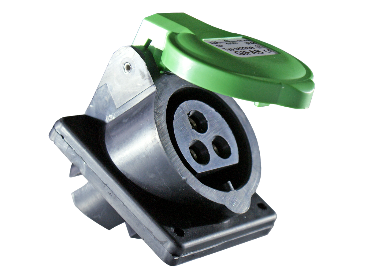 Solid rubber built-in socket CEE IP44 - GIFAS-ELECTRIC