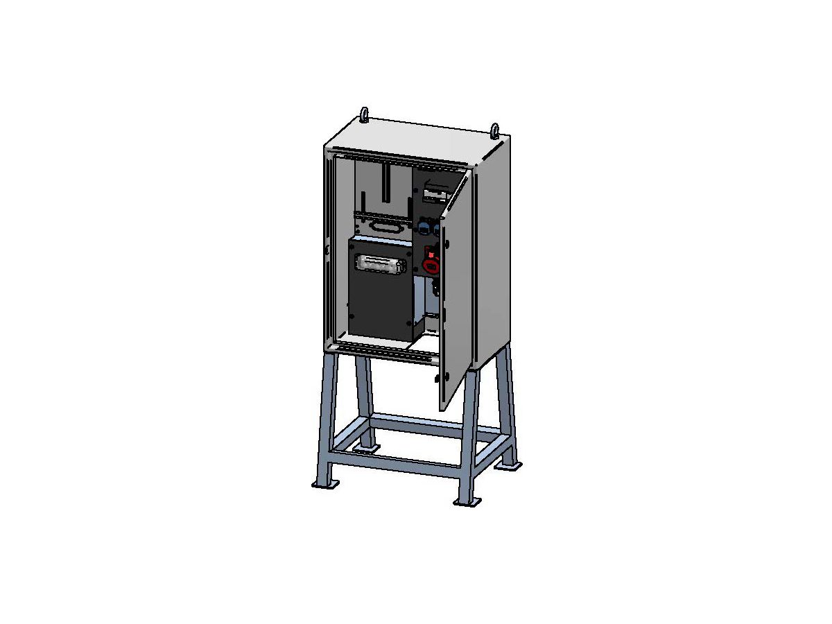 Main distributor box 63A, sheet steel - GIFAS-ELECTRIC