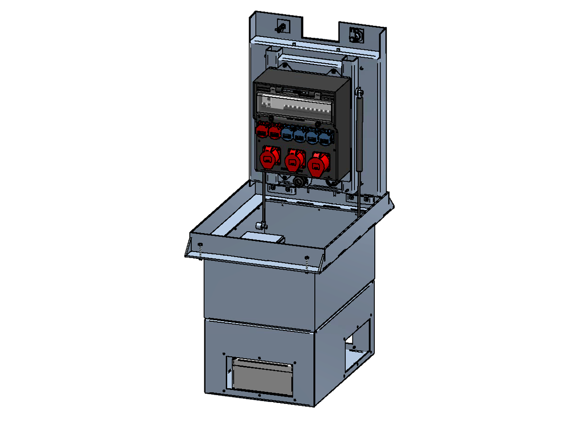CAMPETTO L Underfloor distributor box, V2A, C250, - GIFAS-ELECTRIC