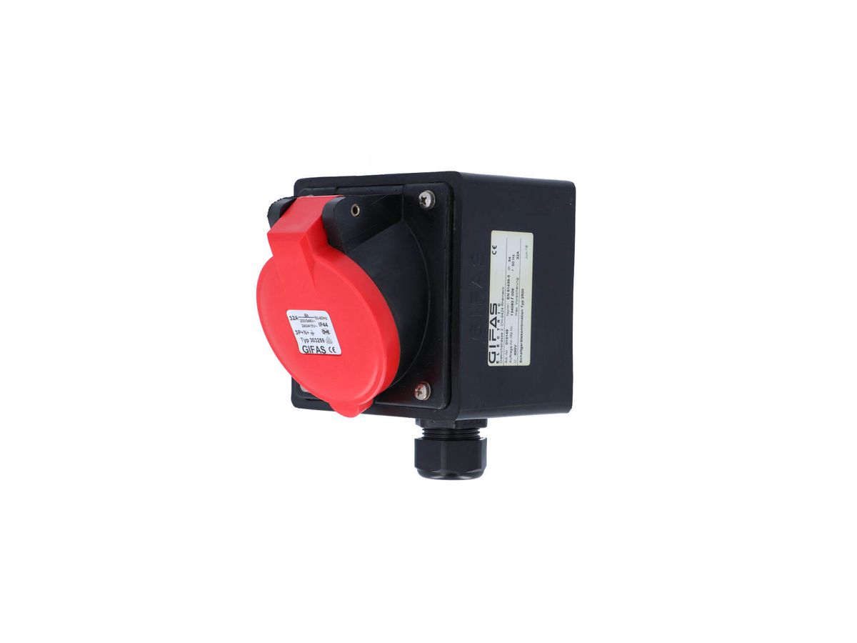 Solid rubber wall socket CEE - GIFAS-ELECTRIC